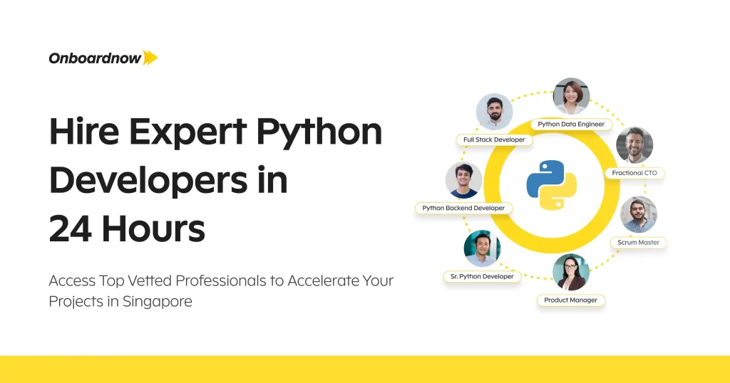 Hire Python Developers | 90% Faster Hiring for Singapore